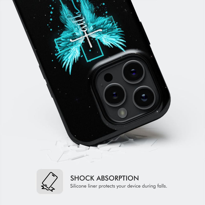 Faith Cross Phone Case, Wings, Christian Phone Cases - Christ Follower Life