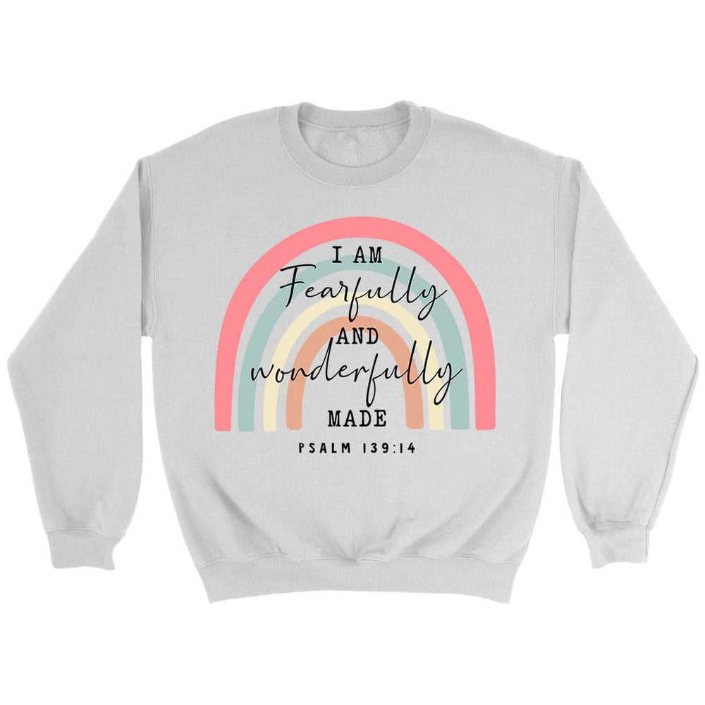Fearfully And Wonderfully Made Psalm 13914 Rainbow Long Sleeve Shirt