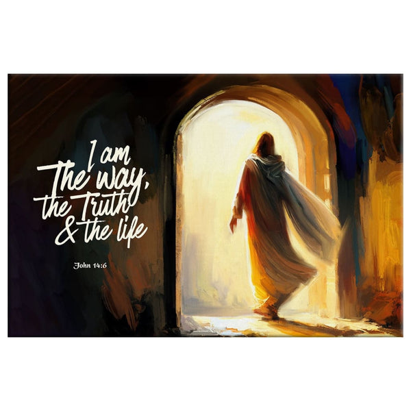 I Am The Way The Truth And The Life Wall Art Canvas, Jesus Tomb, Bible ...