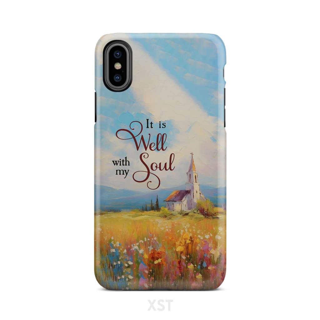 It is Well With My Soul Phone Case, Church Art Christian Phone Case ...