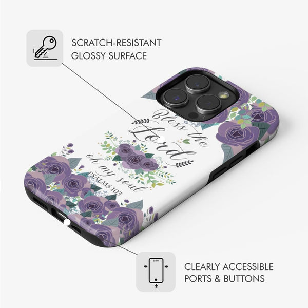 Psalm 103 Bless the Lord Oh My Soul Phone Case, Bible Verse Phone Cases ...