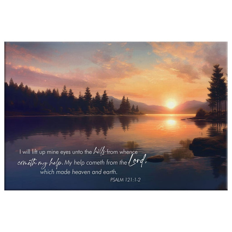 Psalm 121:1-2 My Help Cometh From The Lord Wall Art Canvas, Bible Verse ...