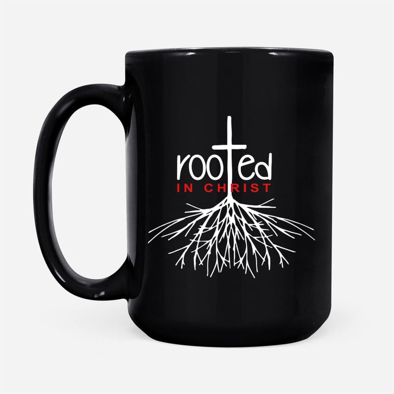 Rooted in Christ Coffee Mug | Christian Mugs - Christ Follower Life