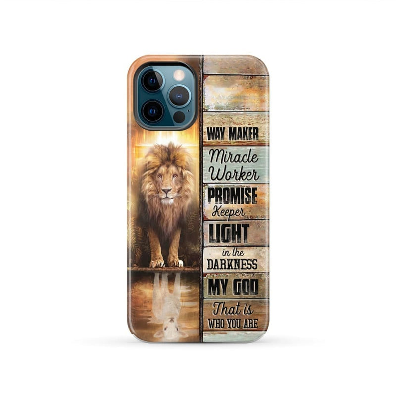 Jesus Way Maker Lion Of Judah Lamb Of God Phone Case | Christian Phone ...