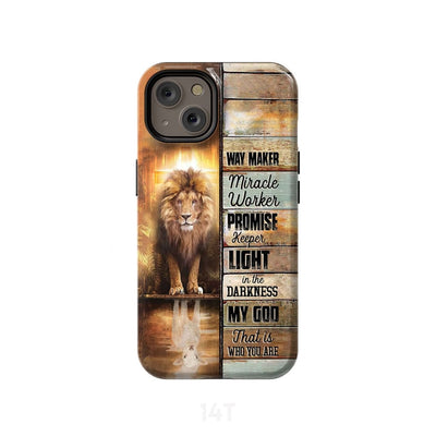 Jesus Way Maker Lion Of Judah Lamb Of God Phone Case | Christian Phone ...
