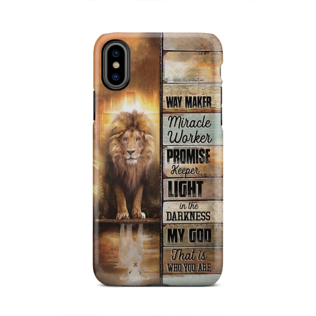 Jesus Way Maker Lion Of Judah Lamb Of God Phone Case | Christian Phone ...